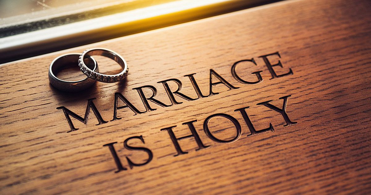Marriage is Holy